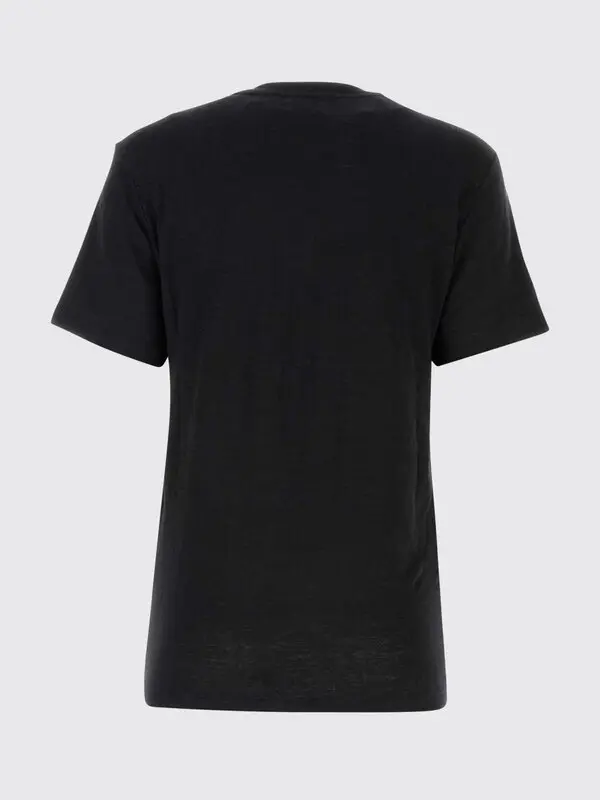 Isabel Marant Étoile Linen T-shirt With Logo - Black