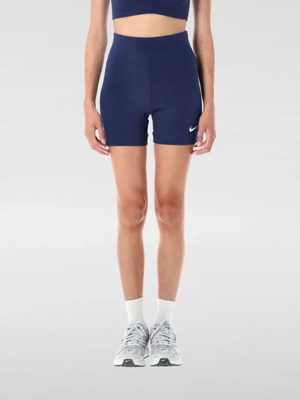 Nike Logo Detail Bike Shorts - Blue