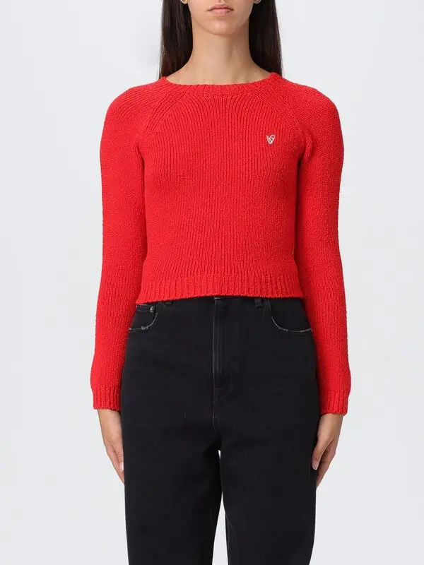 Acne Studios Ribbed Knit Pullover - Red