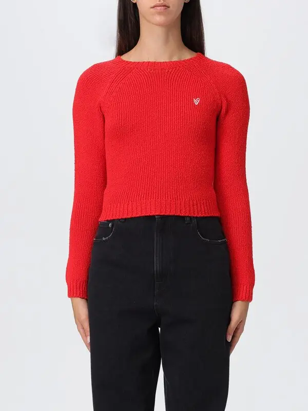 Acne Studios Ribbed Knit Pullover - Red