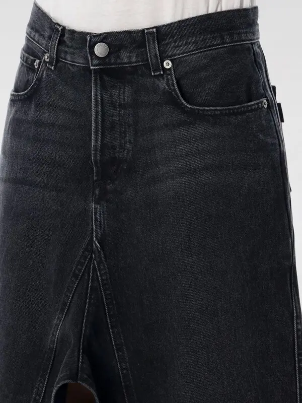 HAIKURE Denim Skirt - Black