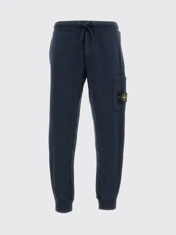 Stone Island Tapered Drawstring Joggers - Blue