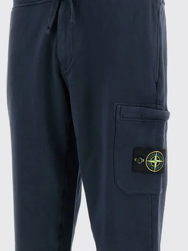 Stone Island Tapered Drawstring Joggers - Blue
