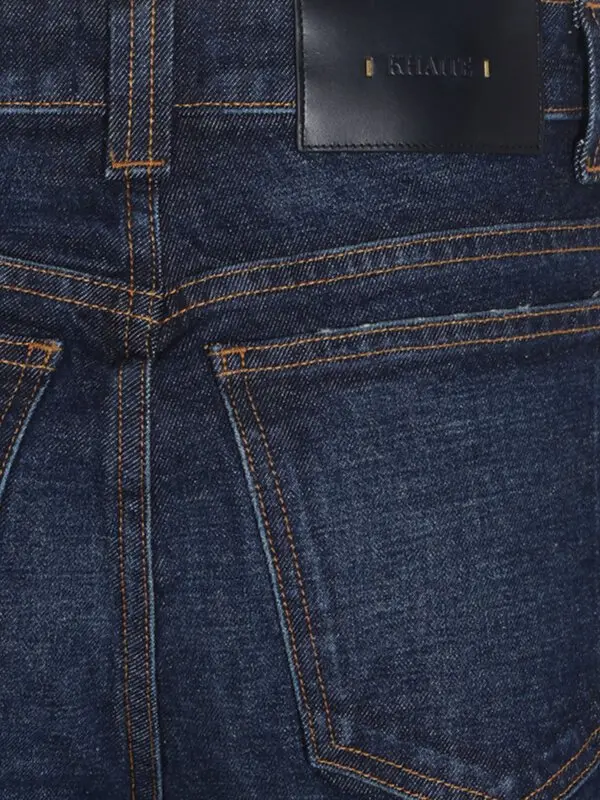 Khaite Dane High-waisted Wide-leg Jeans - Denim