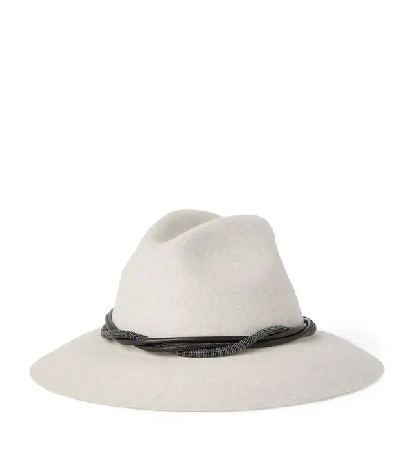 Brunello Cucinelli Felt Fedora - Beige