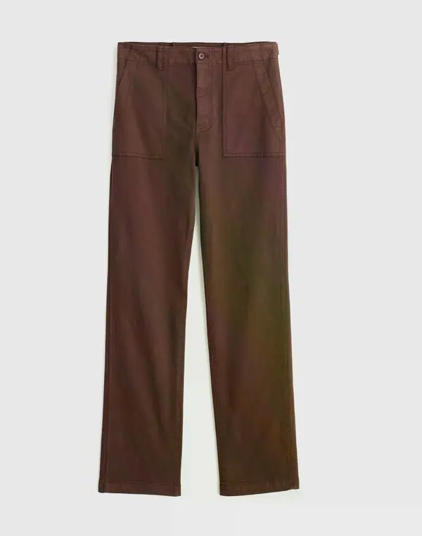 Madewell Utility Straight-leg Trousers - Roasted Chicory