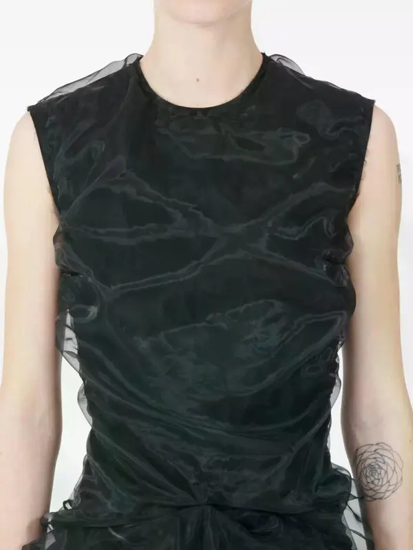 MAISON MARGIELA Gathered Organza Dress