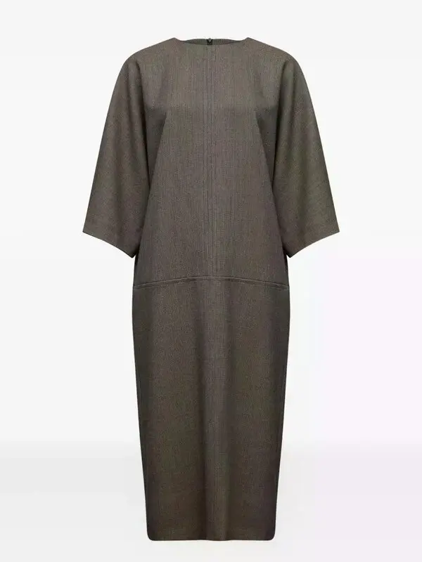 MAISON MARGIELA Textured Midi Dress - Grey