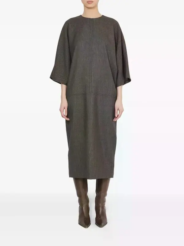 MAISON MARGIELA Textured Midi Dress - Grey