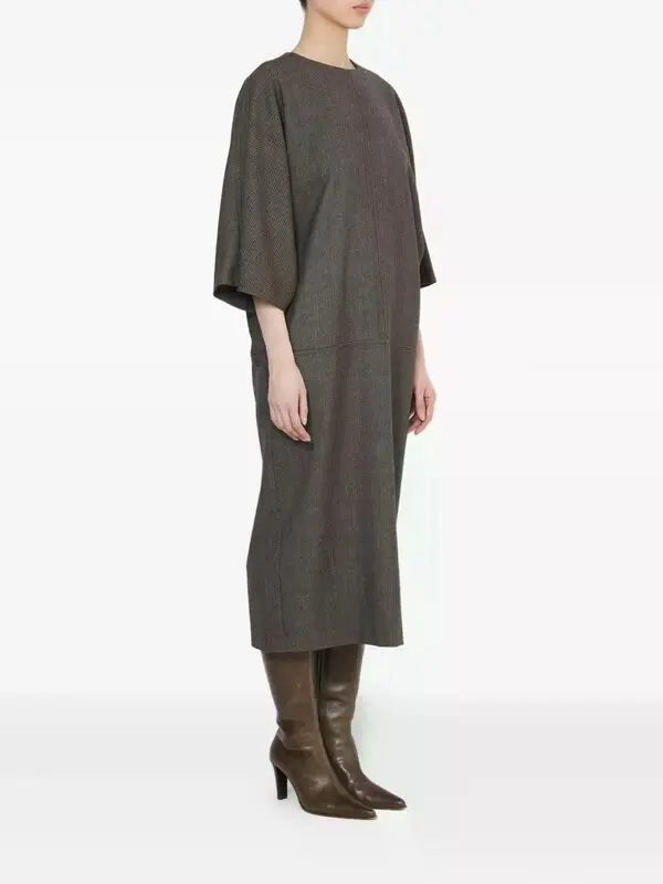 MAISON MARGIELA Textured Midi Dress - Grey