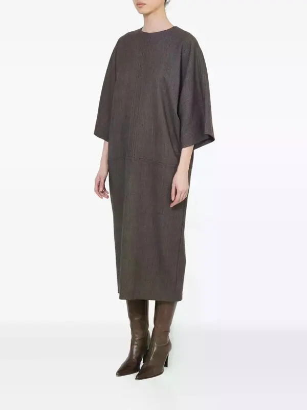 MAISON MARGIELA Textured Midi Dress - Grey
