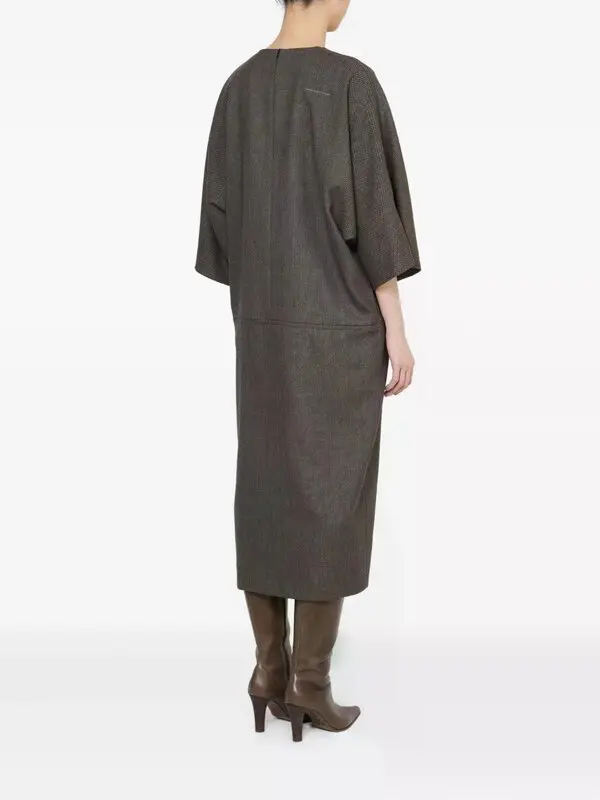 MAISON MARGIELA Textured Midi Dress - Grey
