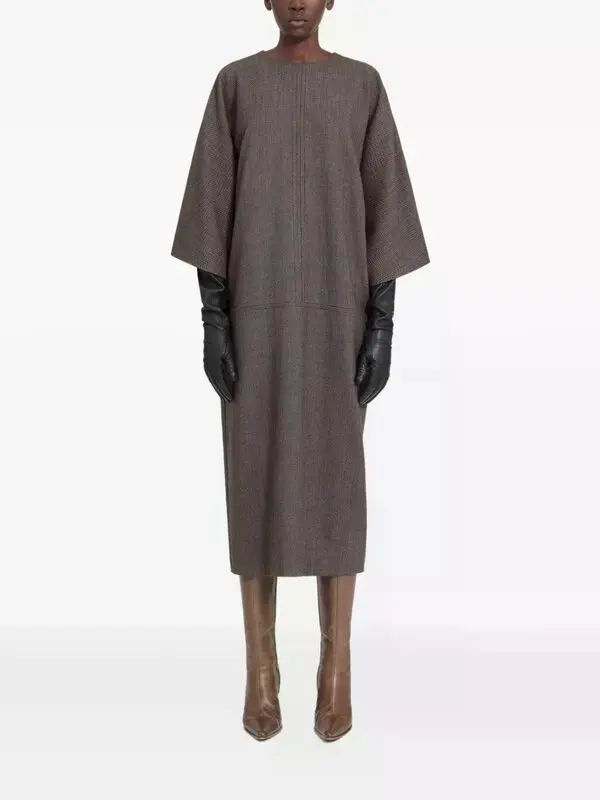 MAISON MARGIELA Textured Midi Dress - Grey