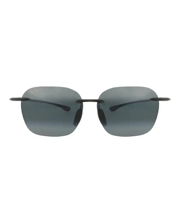 Maui Jim Square Frame Nylon Sunglasses - Grey Grey Grey (446/11m)