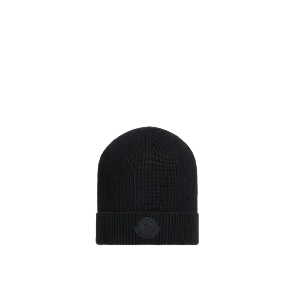 Moncler Wool Beanie - Black