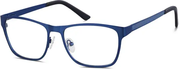 Zenni Square Full Rim Eyeglasses - Blue