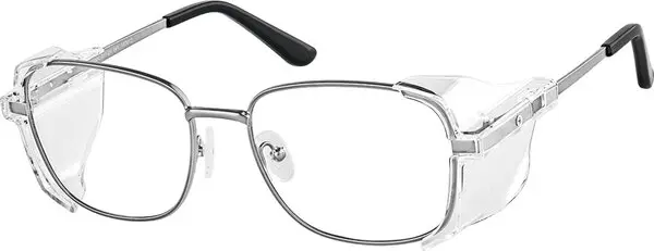 Zenni Square Full Rim Eyeglasses - Gray