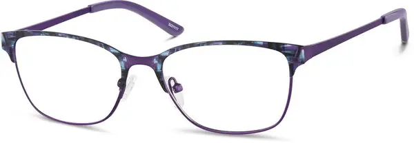 Zenni Square Full Rim Eyeglasses - Violet