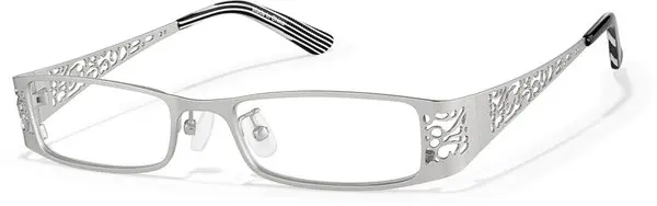 Zenni Rectangle Full Rim Eyeglasses - Silver