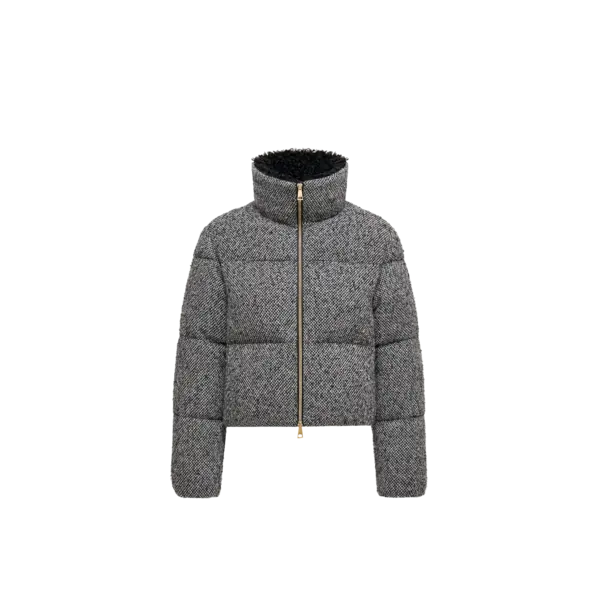 Moncler Brezesse Wool Bouclé Short Down Jacket