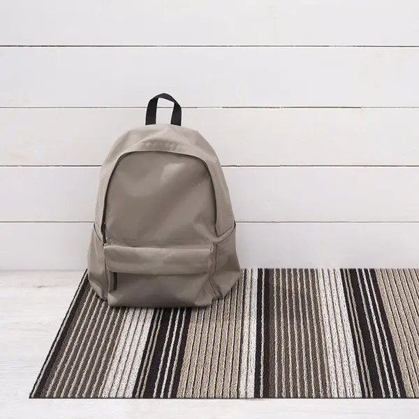 CHILEWICH Pleat Stripe Shag Rug, 24 X 36