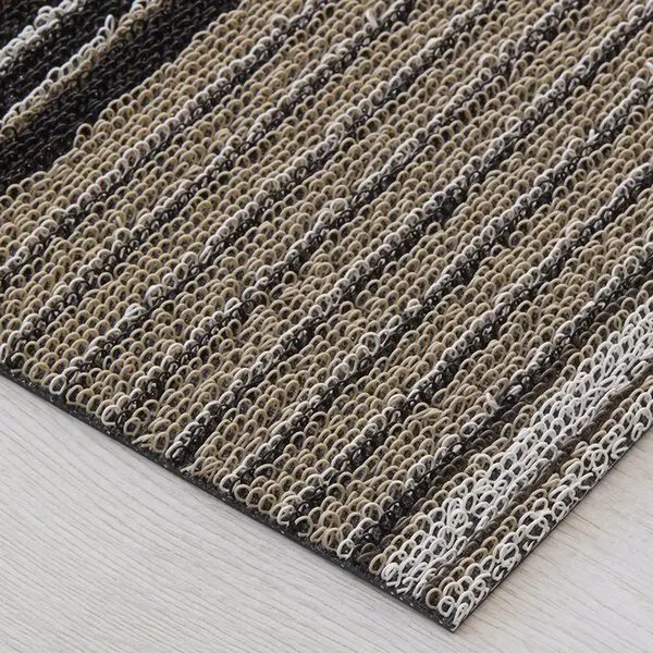 CHILEWICH Pleat Stripe Shag Rug, 24 X 36