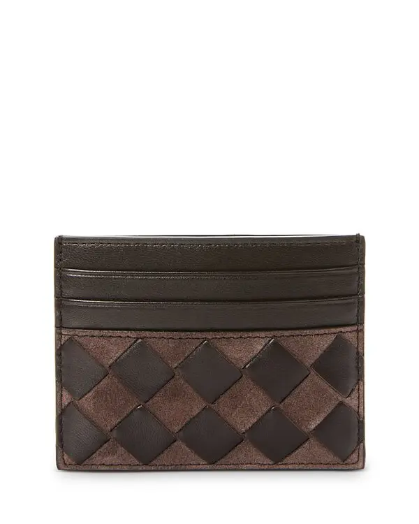 Bottega Veneta Intrecciato Credit Card Case - Truffle