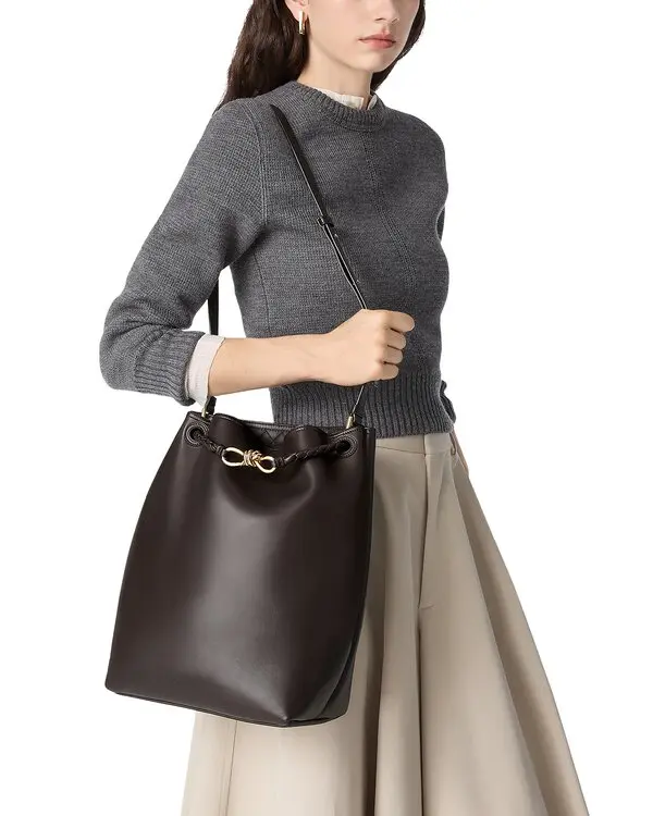 Bottega Veneta Andiamo Bucket Bag - Fondant/muse Brass
