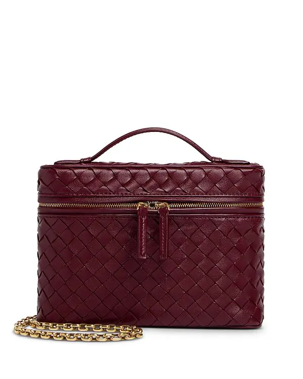 Bottega Veneta Small Soft Vanity Case - Barolo/muse Brass
