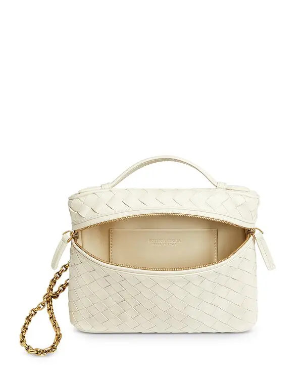 Bottega Veneta Small Soft Vanity Case - Sea Salt/muse Brass