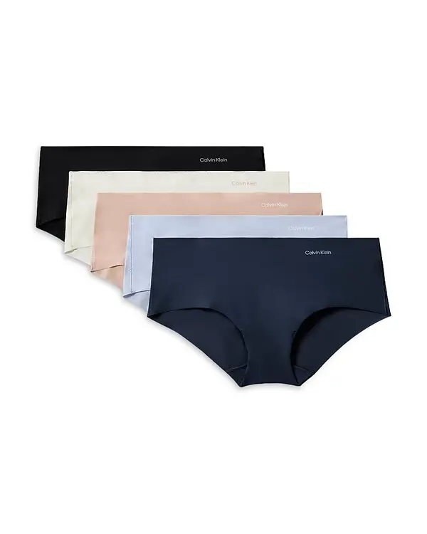 Calvin Klein Invisibles Hipster Briefs, Pack Of 5 - Casual Blue/speakeasy/cedar/ivory/black