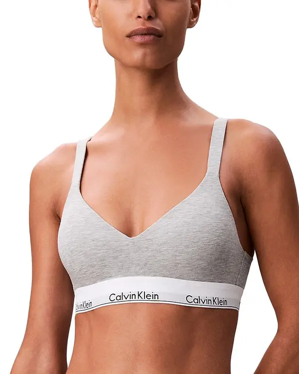 Calvin Klein Icon Lift Bralette - Grey Heather