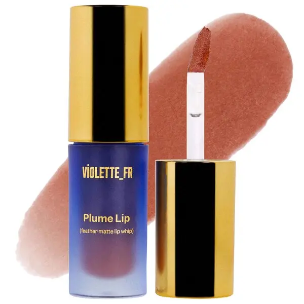 VIOLETTE_FR Plume Lip Moisturizing Feather Matte Lip Whip - Châtaigne Grillée
