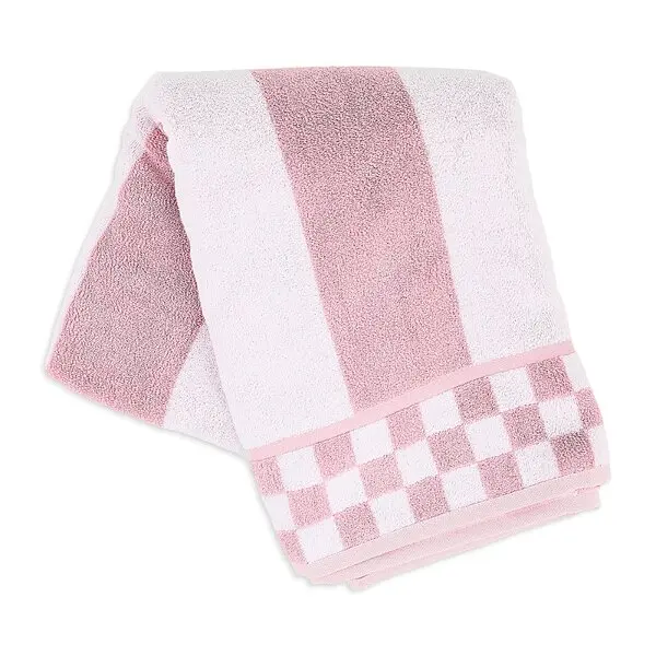 MACKENZIE-CHILDS Stripe Bath Towel - Rosy Stripe