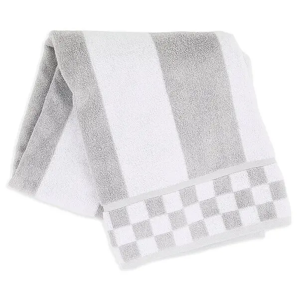 MACKENZIE-CHILDS Stripe Bath Towel - Sterling Stripe