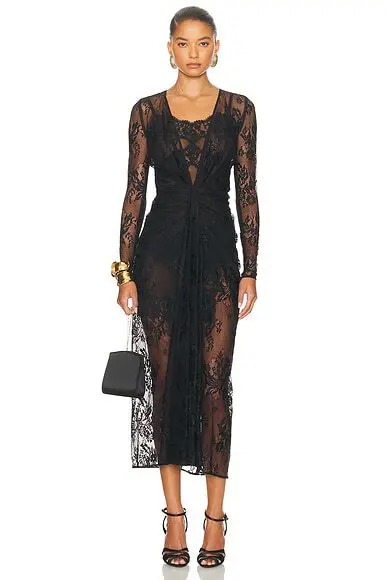 Dolce & Gabbana Long Sleeve Lace Dress