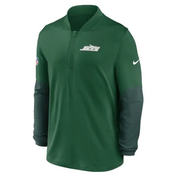 Nike New York Jets Dri-fit Nfl 1/2-zip Top - Green