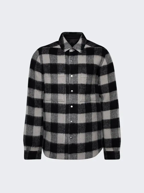 Rick Owens Outershirt Rosewood Plaid