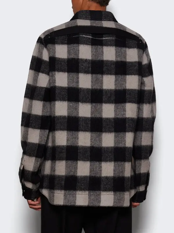 Rick Owens Outershirt Rosewood Plaid
