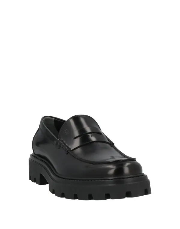 TOD'S Leather Loafers - Black