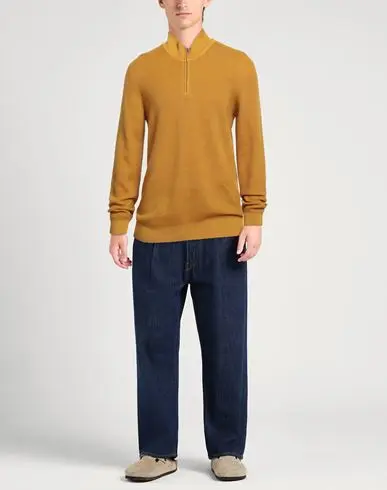 GRAN SASSO Virgin Wool Half-zip Sweater - Yellow