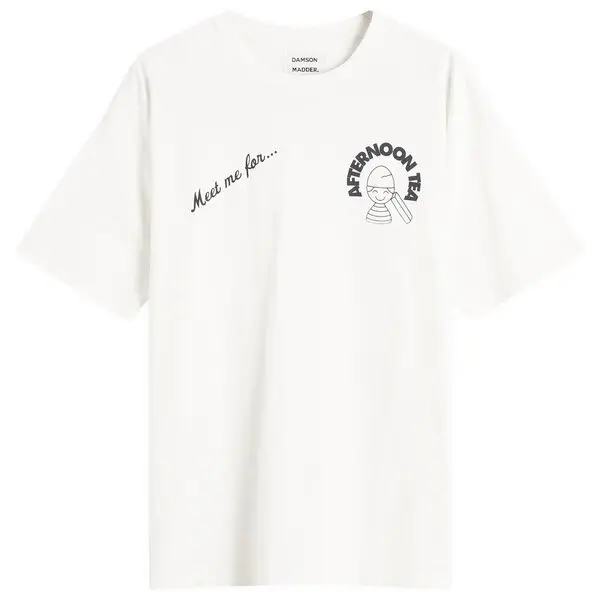 DAMSON MADDER Afternoon Tea T-shirt - White