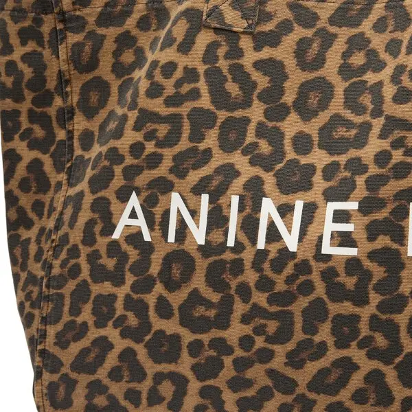 ANINE BING Leo Canvas Tote Bag - Leopard