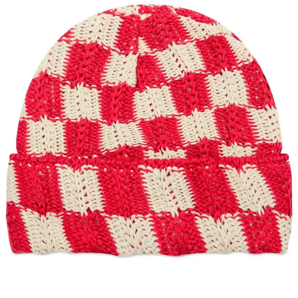 SNDYS Check Beanie - Red