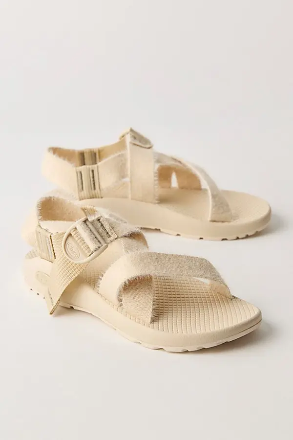 CHACO Mega Z Classic Fuzzy Sandals - Khaki
