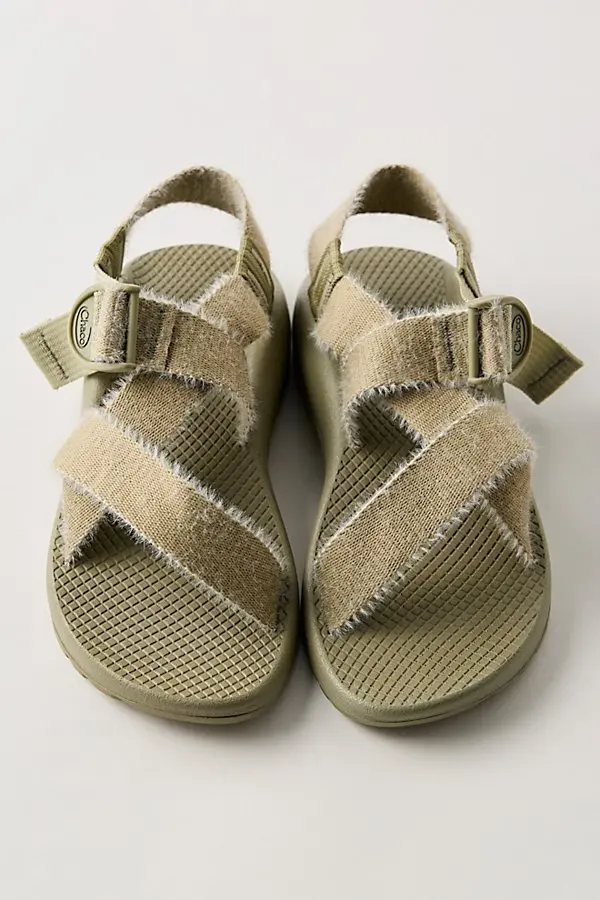 CHACO Mega Z Classic Fuzzy Sandals - Muted Sage