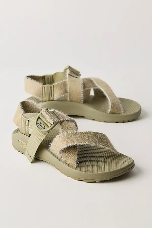 CHACO Mega Z Classic Fuzzy Sandals - Muted Sage