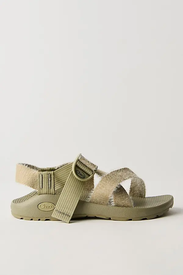CHACO Mega Z Classic Fuzzy Sandals - Muted Sage
