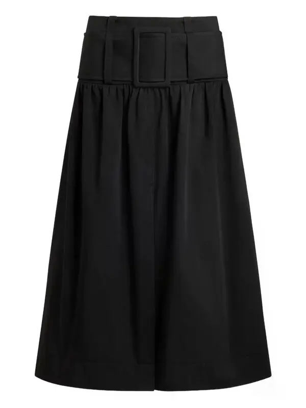 PATOU Belted A-line Skirt - Black