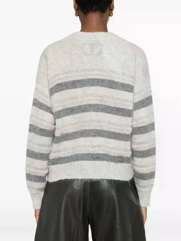 TWINSET Striped Cardigan